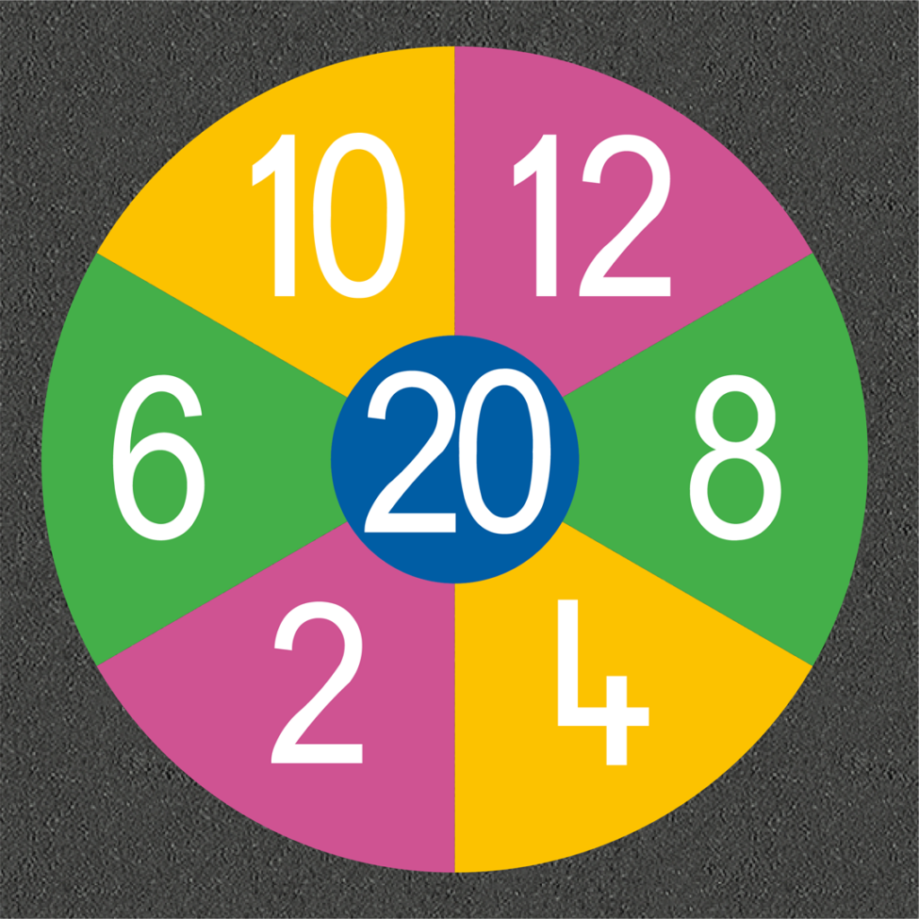 Mini Number Target Playground Markings Direct